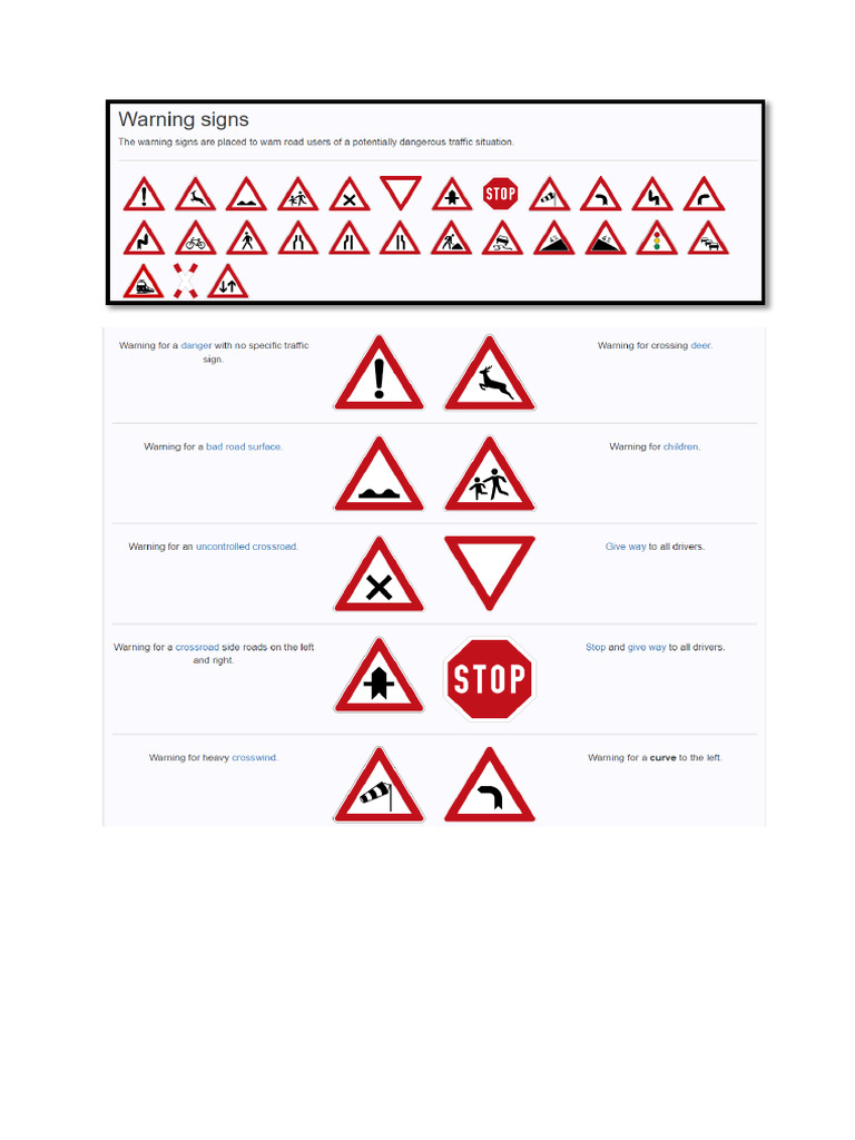 Traffic Signs | PDF