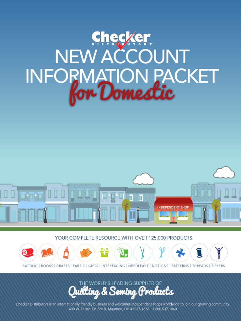 DOMESTIC - New Account Info Packet | PDF | Sales Taxes In The United ...