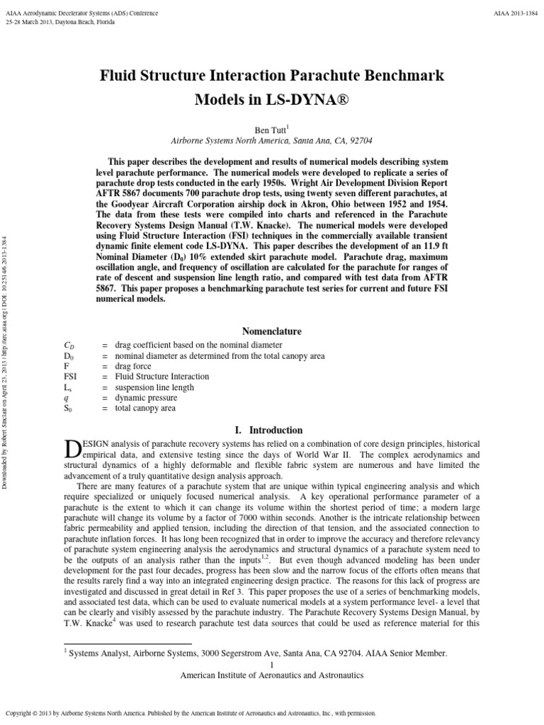 Https Airborne-Sys - Com Wp-Content Uploads 2016 09 Fluid-Structure-Interaction-Parachute ...