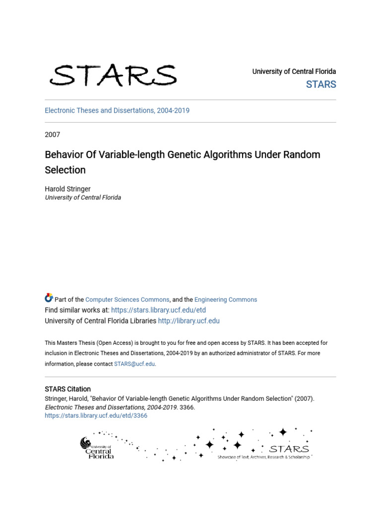 1300 Behavior of Variable-Length Genetic Algorithms Under Random ... 1300 Behavior of Variable-Length Genetic Algorithms Under Random ...