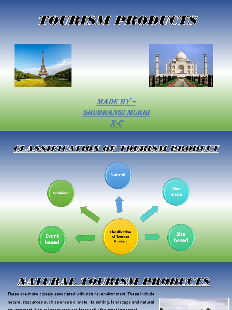 Tourism Products PPT by Shubhangi X-C | PDF | Mountains | Tourism