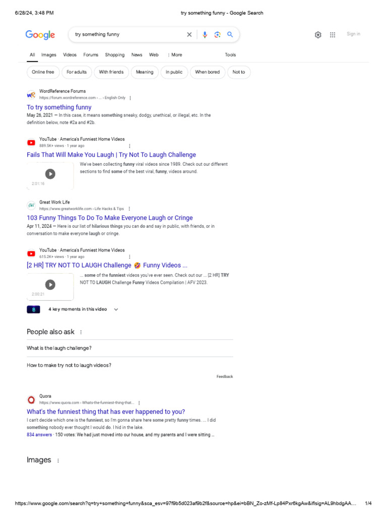 Hilarious Google Search Ideas | PDF | You Tube