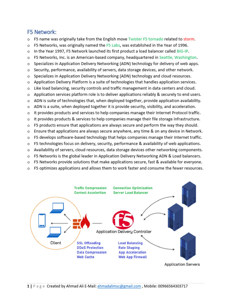 01-F5 Network | PDF | Computer Network | Computer Architecture
