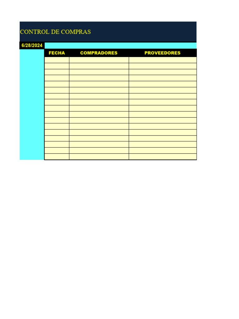 Control de Compras | PDF