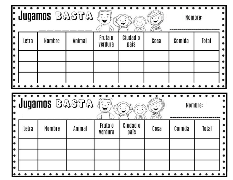 BASTA (Plantilla) | PDF