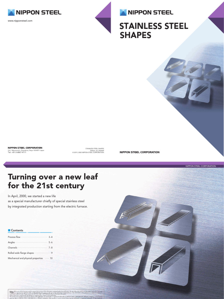 Stainless Steel Shapes Stainless Steel Shapes: Tel: +81-3-6867-4111 Tel ...