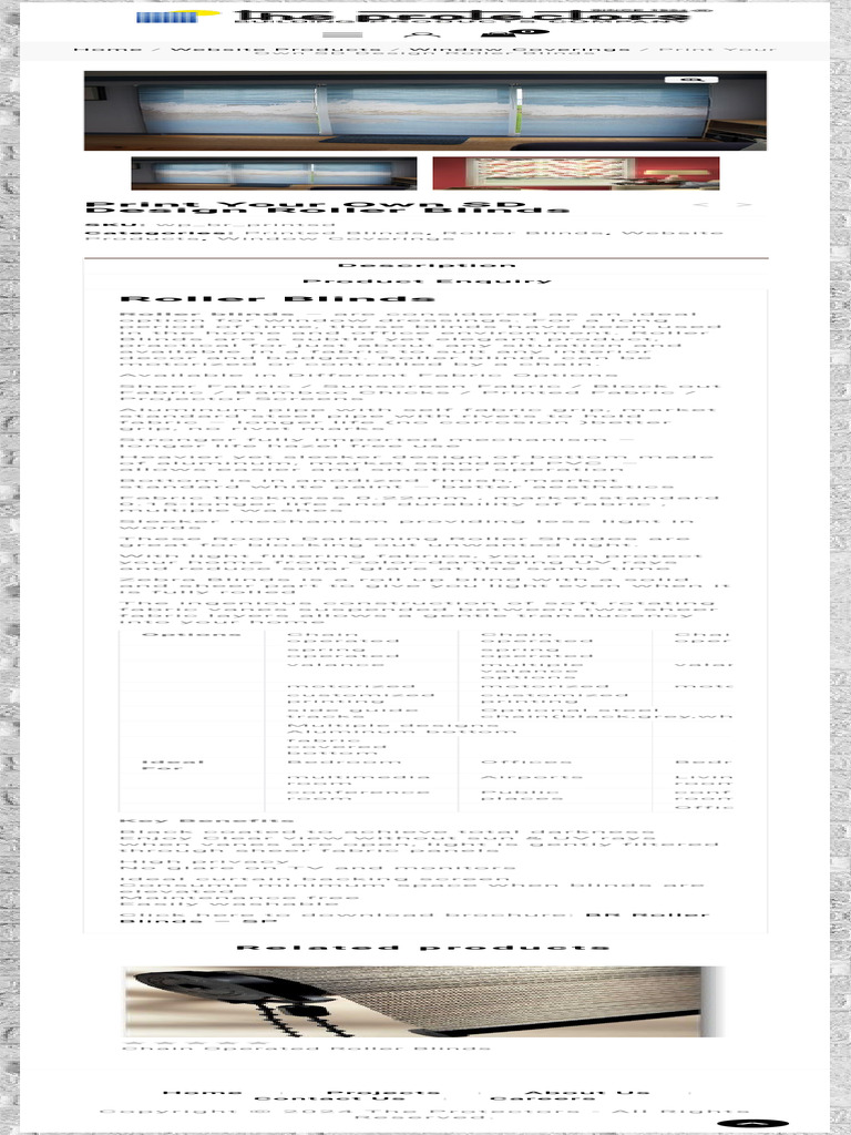 Print Your Own SD Design Roller Blinds - The Protectors | PDF | Art