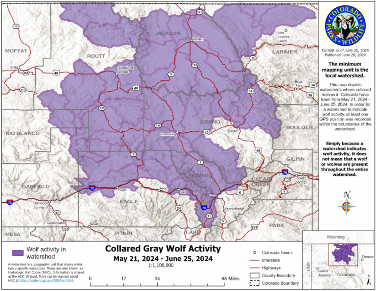 Latest Wolf Map May 21-June 25 | PDF