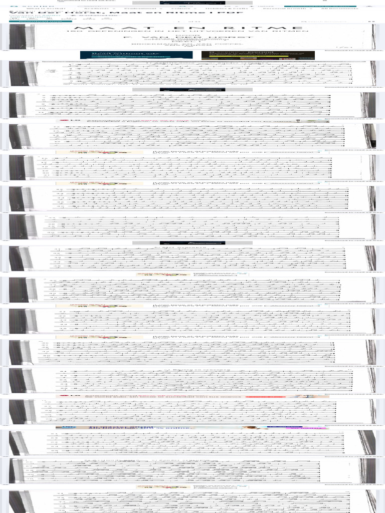 Van Der Horst, Maat en Ritme I PDF | PDF