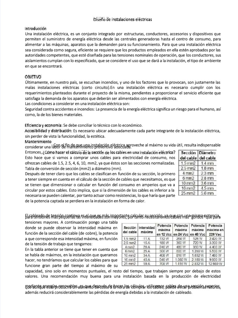 Diseño de Instalaciones Eléctricas RIC 19 | PDF | Ingenieria Eléctrica ...