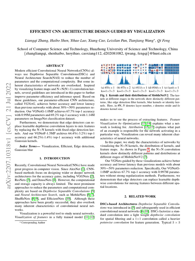 Efficient CNN Architecture Design Guided by Visualization | PDF ... Efficient CNN Architecture Design Guided by Visualization | PDF ...