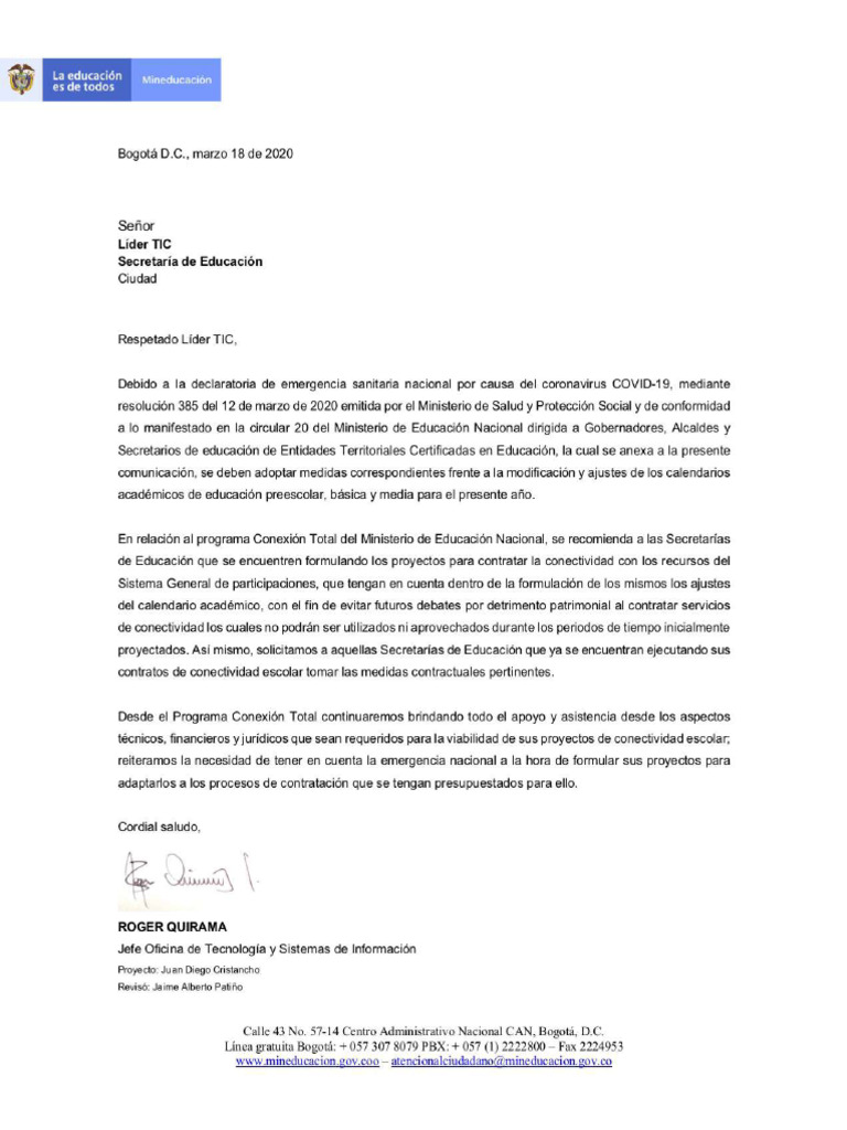 Comunicación A Lideres TIC - Final. | PDF