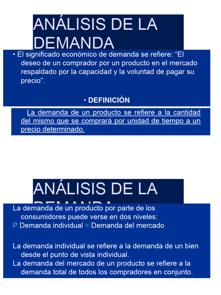 Análisis de La Demanda | PDF | Elasticidad (economía) | La elasticidad ...