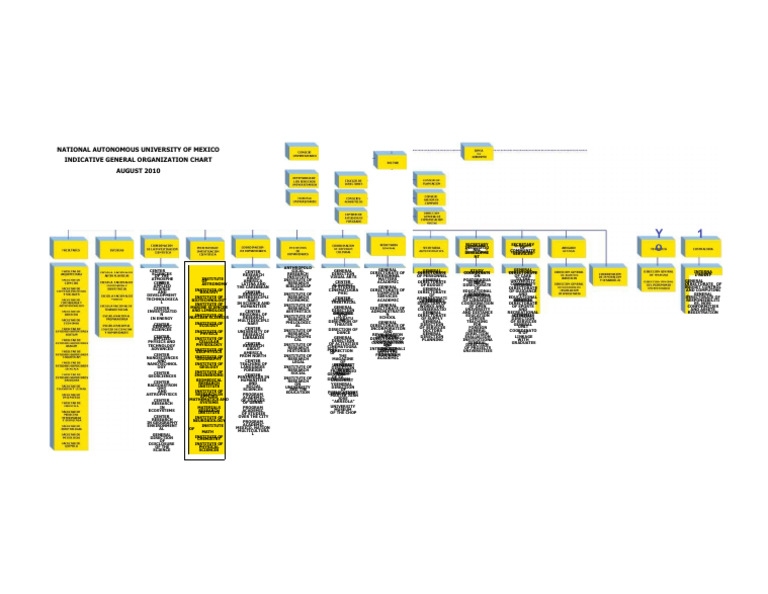 UNAM Organization Chart | PDF | Science | Natural Sciences
