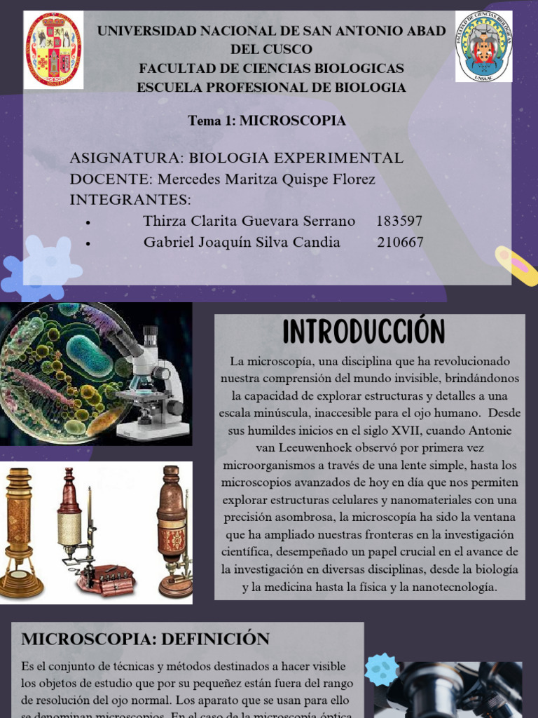 MICROS | PDF | Microscopio | Óptica