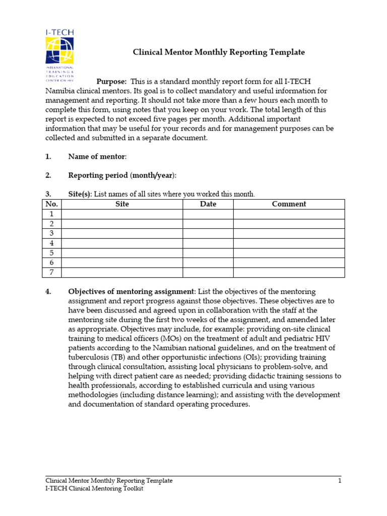 CM Report Template | PDF | Tuberculosis | Patient