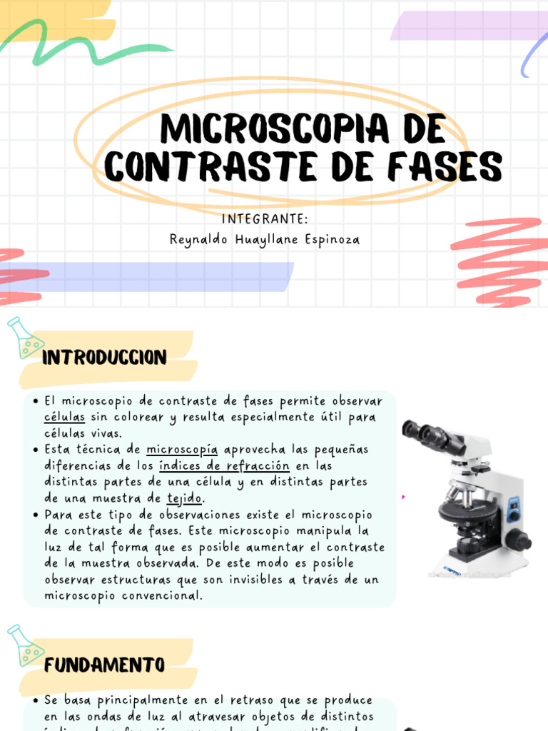 Microscopía de Contraste de Fases | PDF