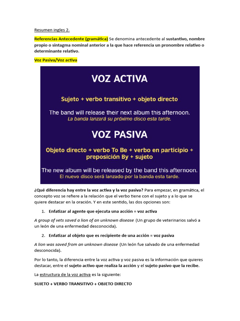 Resumen Ingles 2 | PDF