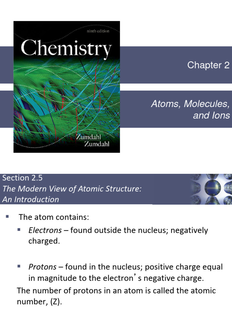 Chapter 2 New | PDF | Ion | Atoms