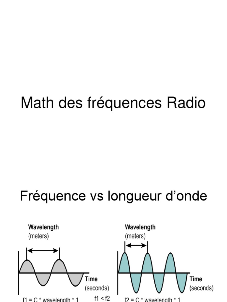 Math Des Fréquences Radio | PDF | Decibel | Antenna (Radio)