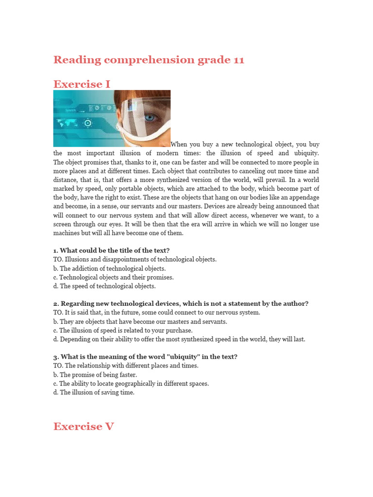 Reading Comprehension Grade 11 | PDF | Theory | Truth
