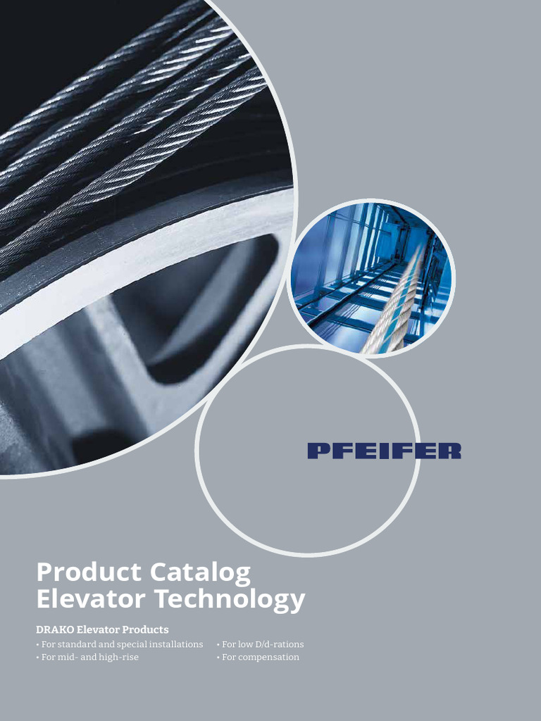 2024 Pfeifer-Drako - Elevator-Products - Brochure - en | PDF | Rope | Elevator