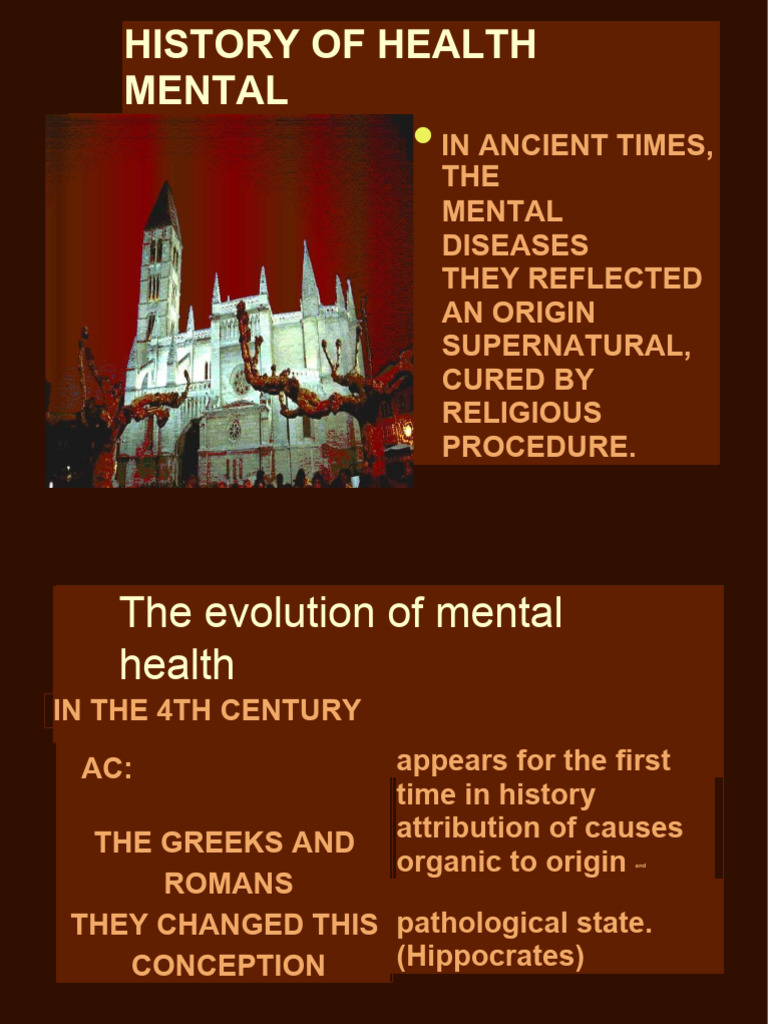 History of Mental Health | PDF | Psychiatry | Psychology