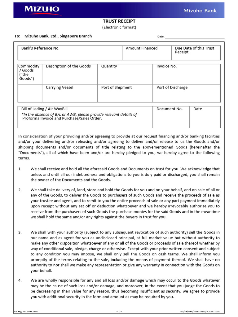 Trs Invoice Financing | Download Free PDF | Receipt | Insurance