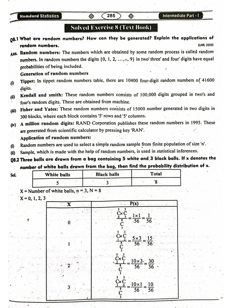 Statc ch#8 | PDF