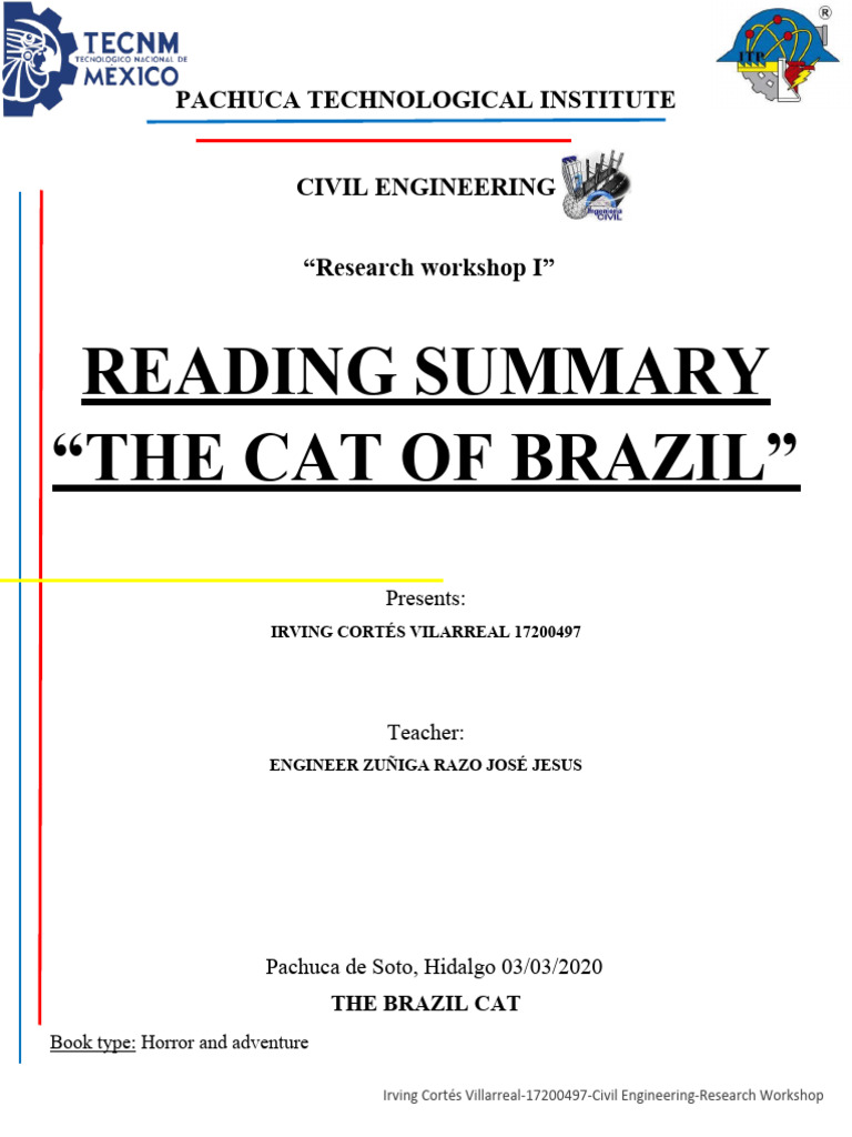 Reading Summary The Cat of Brazil | PDF | Sherlock Holmes