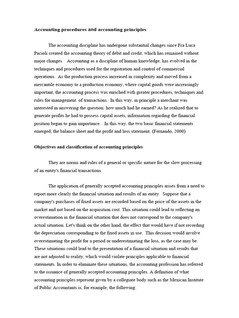 Accounting Principles and Procedures Explained | PDF | Balance Sheet ...