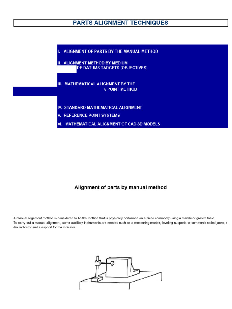Parts Alignment Techniques | PDF | Cartesian Coordinate System | Rotation