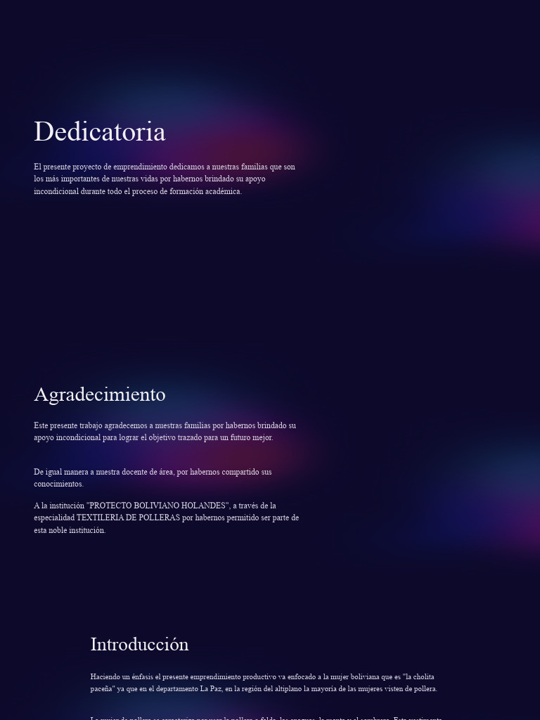 Dedicatoria | PDF | Ropa | Moda