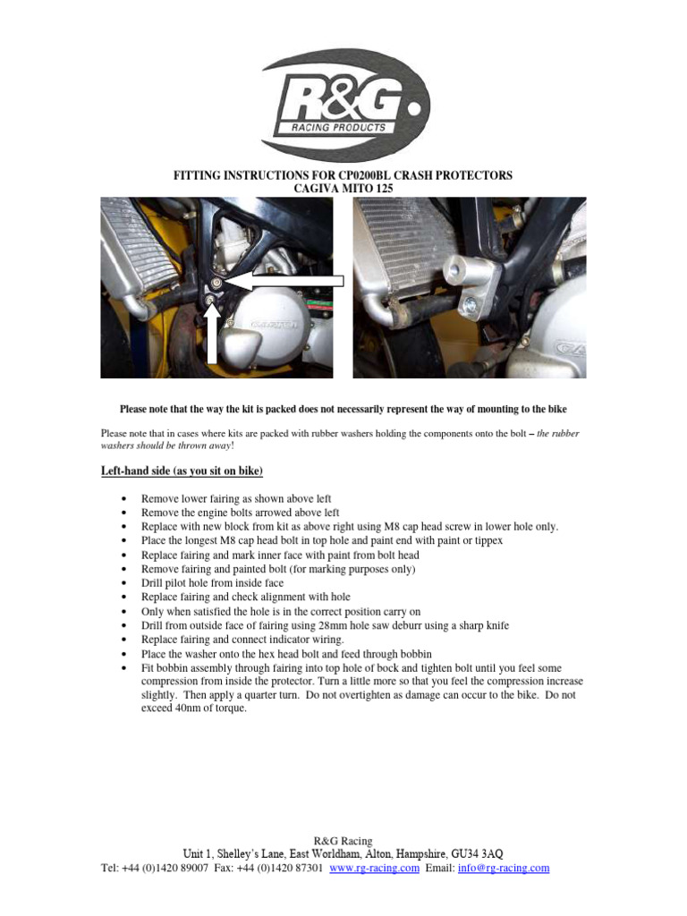 CP0200BL Fitting Instructions | PDF | Product Liability | Private Law