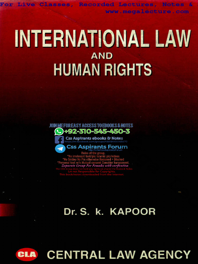 International Law SK Kapoor | PDF | International Law | International Relations