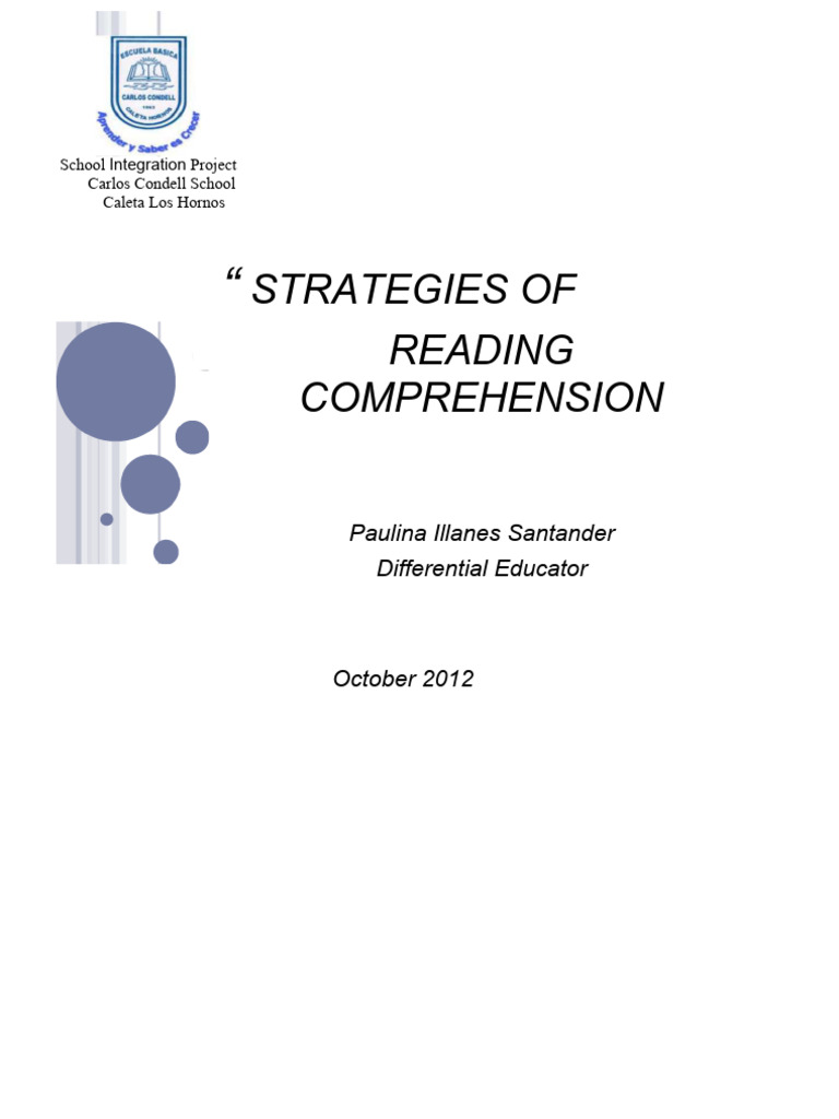 Reading Comprehension Strategies | PDF | Reading Comprehension | Knowledge