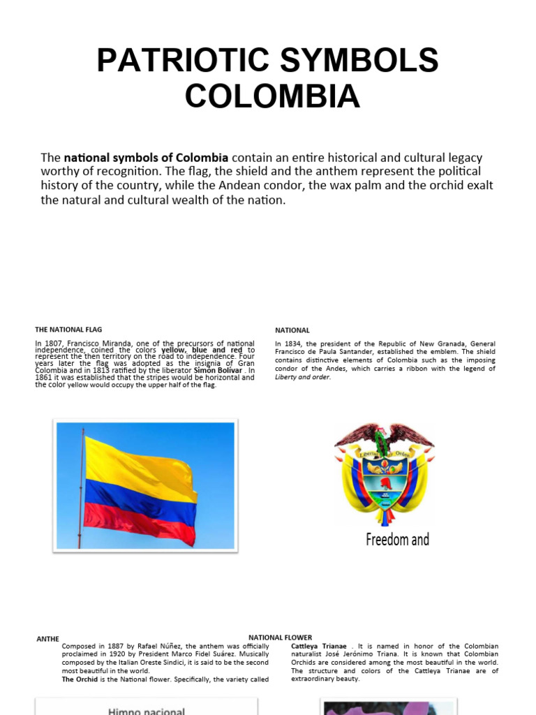 National Symbols Colombia | PDF | Colombia