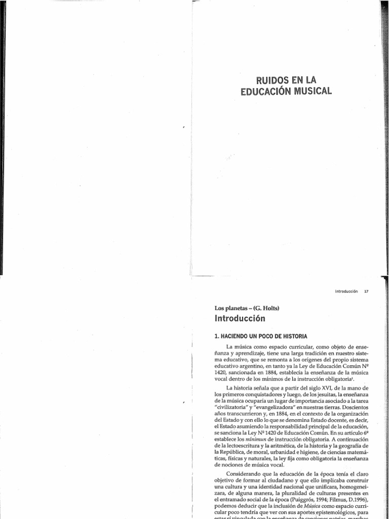 Ruidos en La Educación Musical | PDF