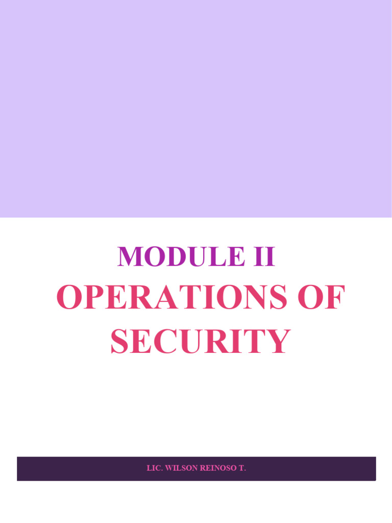 Security Operations | PDF | Security Guard | Road
