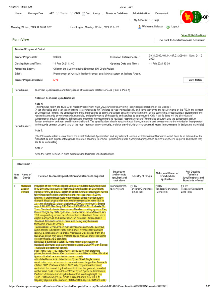 Technical Specifications | PDF | Diesel Engine | Brake