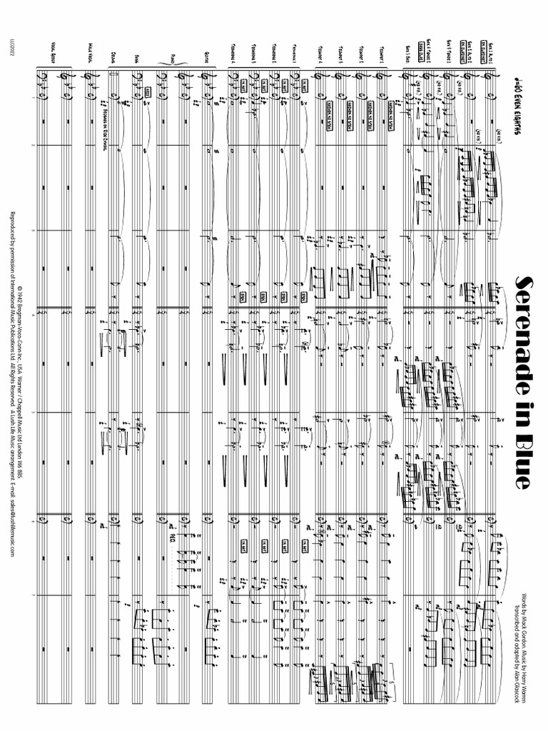 Serenade in Blue - Score | PDF