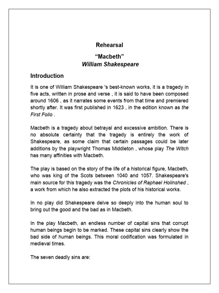 Darkness and Ambition in Macbeth | PDF | Macbeth | William Shakespeare