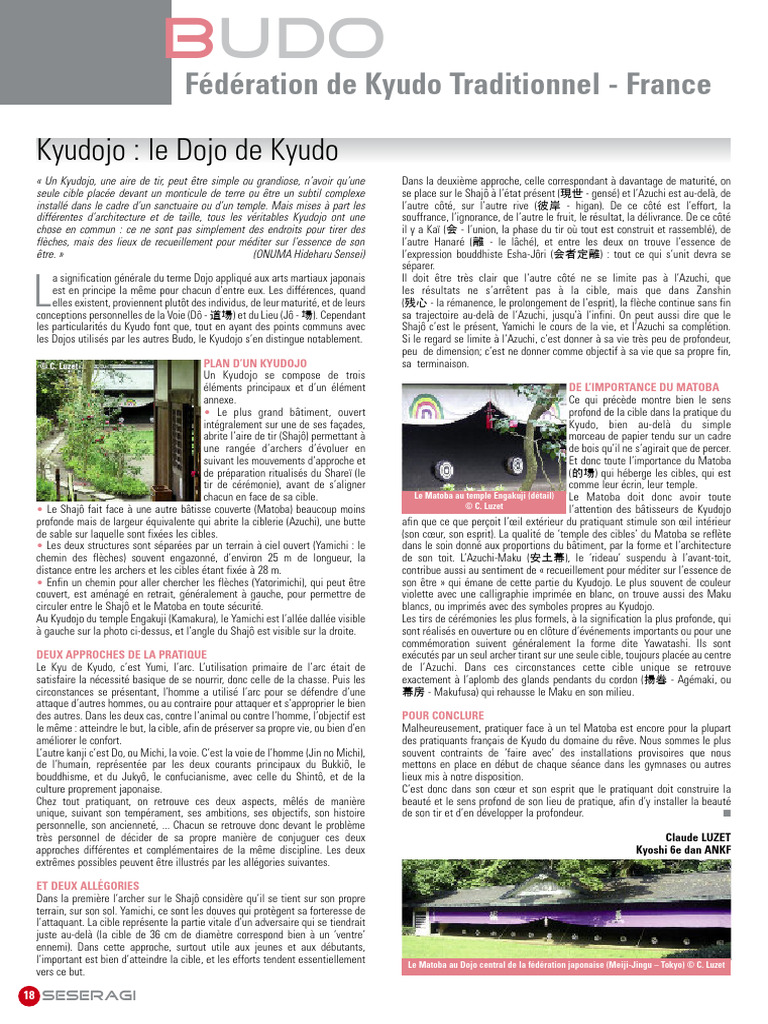 Signification et structure du Kyudojo | PDF