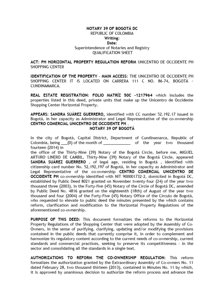 Horizontal Property Regulations | Download Free PDF | Board Of ...