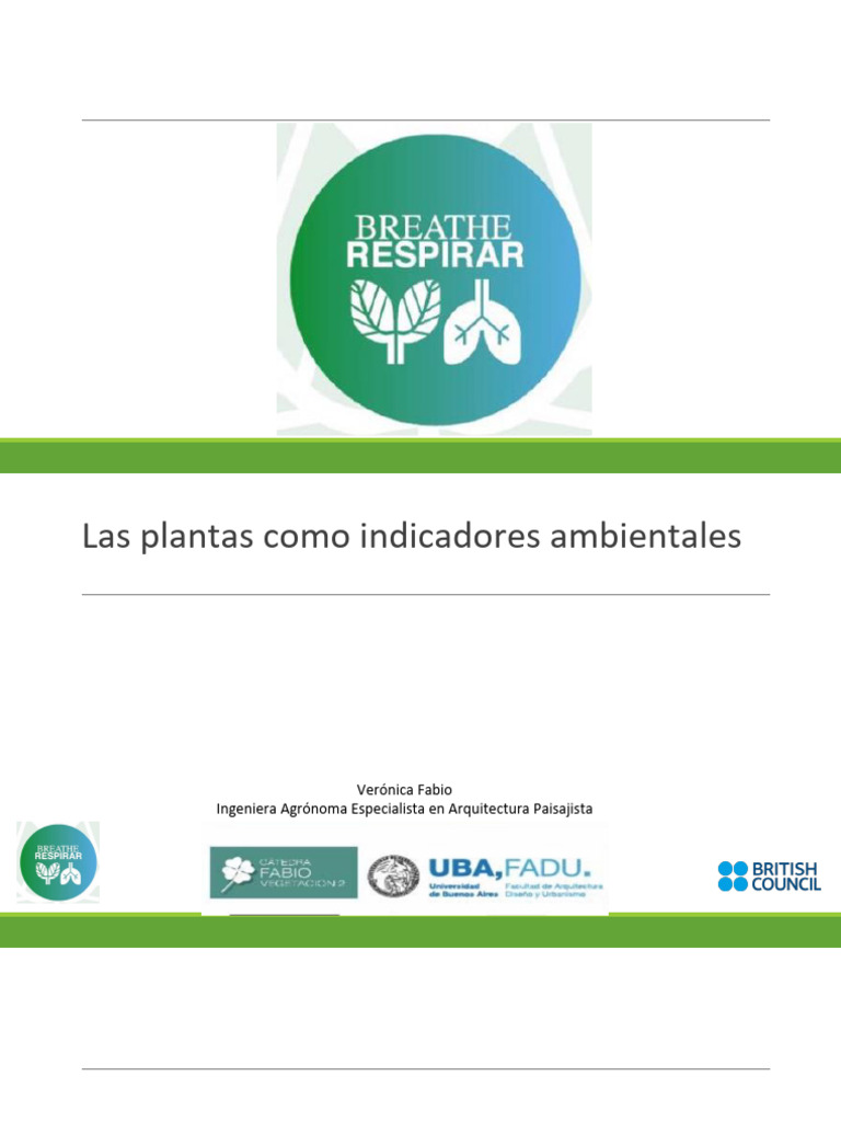 Plantas Como Indicadores Ambientales | PDF | Contaminación | Atmósfera de tierra