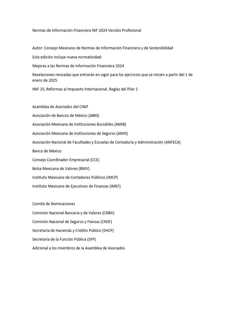 1 Nif 2024 Profesional | PDF | Negocios | Finanzas y dinero