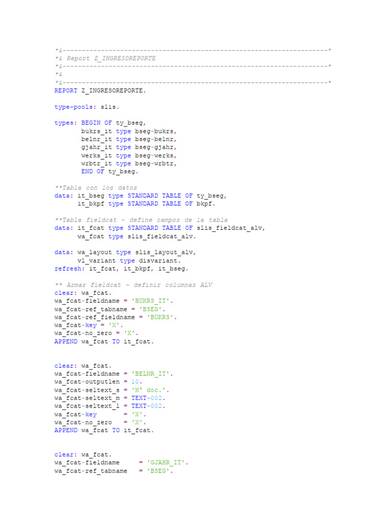 Sap Alv Grid | PDF | Computer Programming | Computing