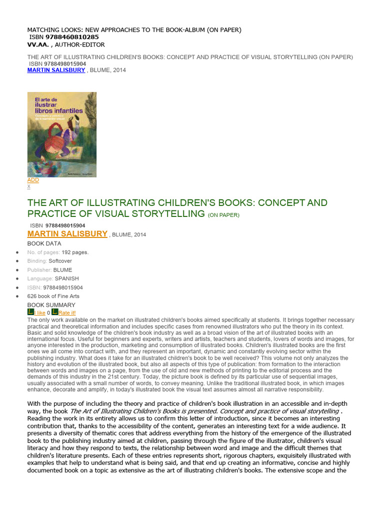 The Art of Illustrating Children's Books | PDF | Books | Experience The Art of Illustrating Children's Books | PDF | Books | Experience