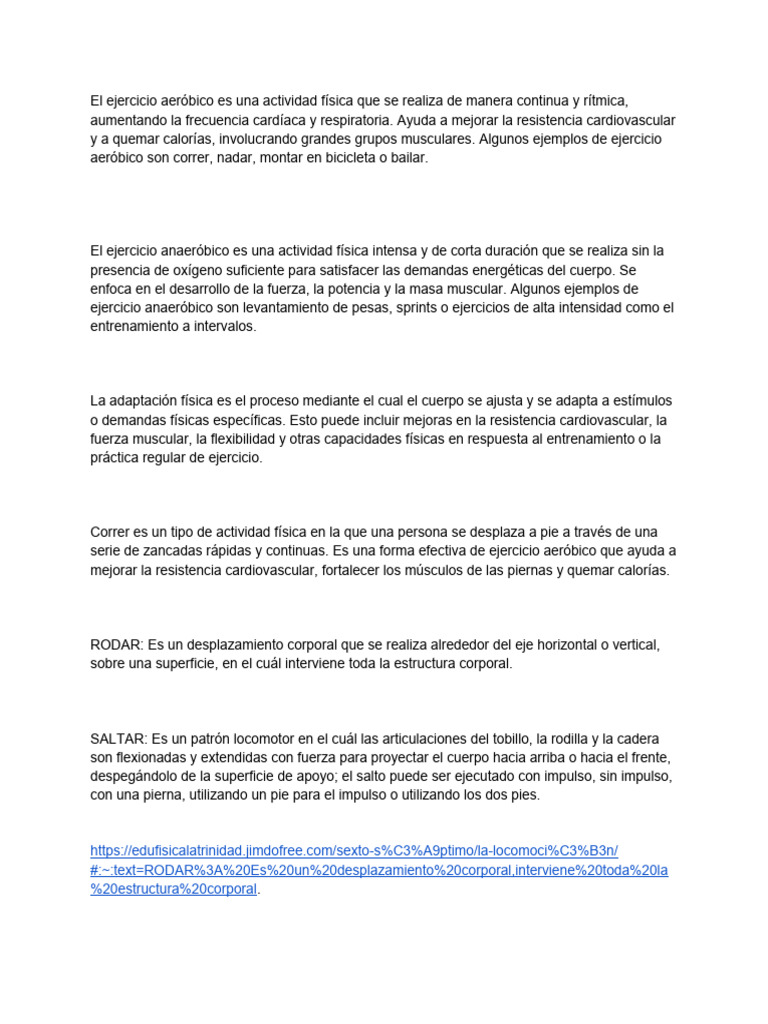 El Ejercicio Aeróbico Es Una Actividad Física Que Se Realiza de Manera ... El Ejercicio Aeróbico Es Una Actividad Física Que Se Realiza de Manera ...