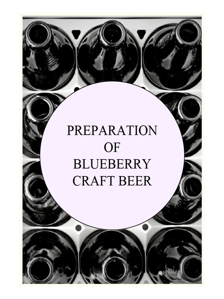 Preparation of Blueberry Craft Beer | PDF | Beer | Yeast